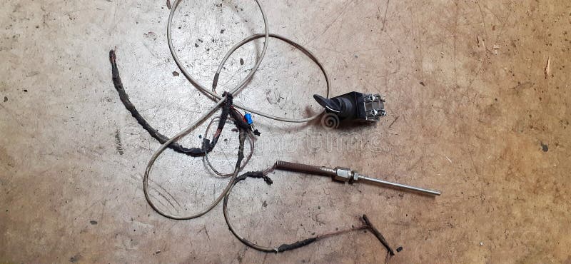 Damaged Heat Sensor Cable Due To Rat Bites Stock Image - Image of cable ...