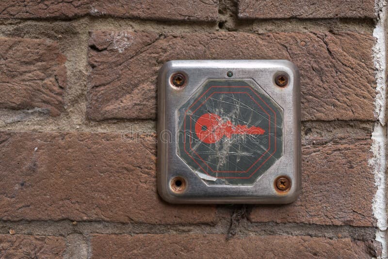 Damaged Key Sign stock photo. Image of color, open, building - 51212272