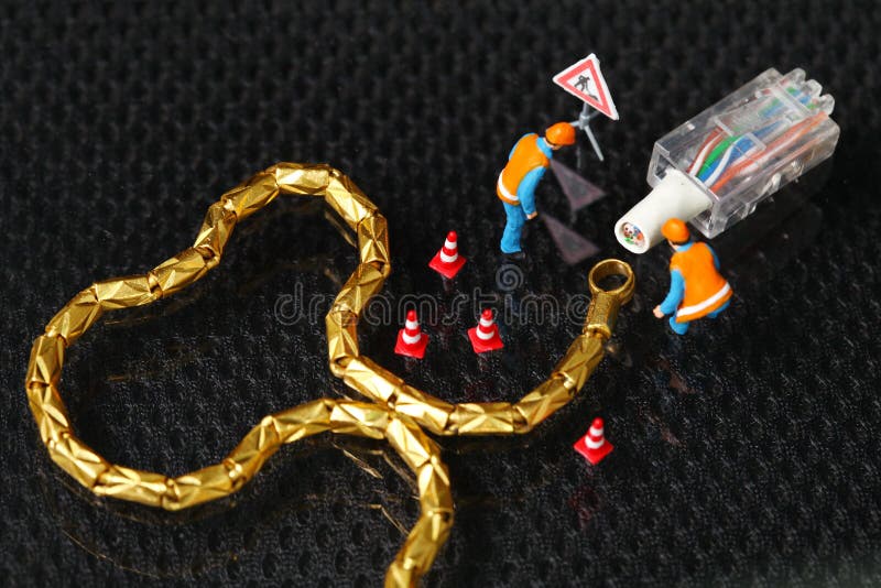 Damaged lan cable scene. stock image. Image of connection - 106936541