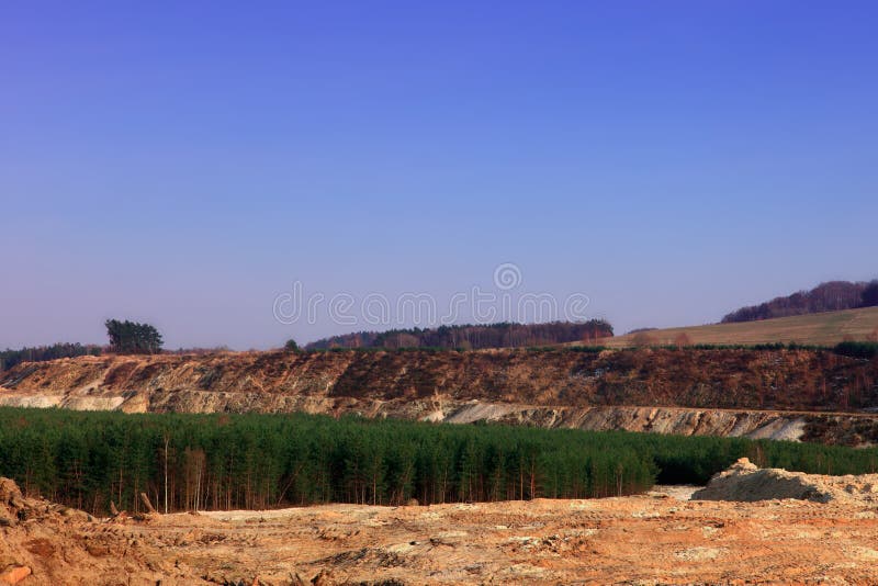 Damaged land stock image. Image of ecological, tree, growth - 11617955