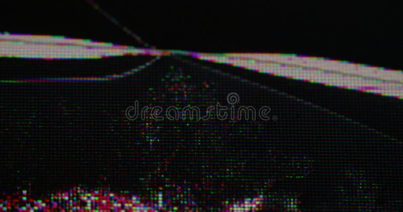 Damaged Matrix Analog Static Cracked Display Blur Stock Footage - Video ...