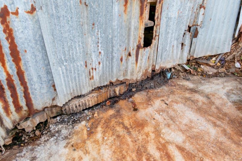 Old Roof and Rust Steel Truss for Background/texture. Stock Image ...