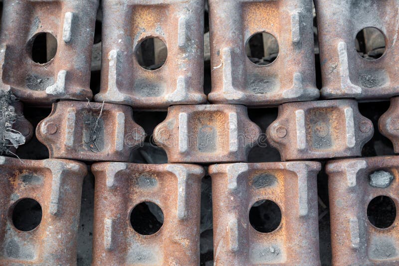 Tank Armor Slashed by Shrapnel from a Wrecked Tank, Close-up. Te Stock ...