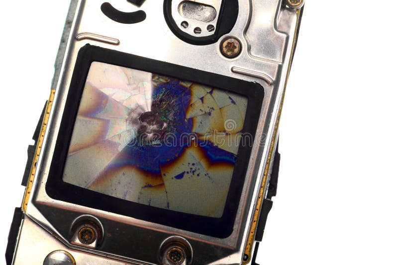 Damaged mobile phone stock photo. Image of cracked, service - 51480408