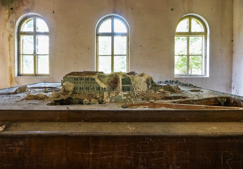 Damaged Model Abandoned Prison Stock Photos - Free & Royalty-Free Stock ...