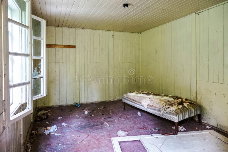 Damaged old room stock photo. Image of aged, damaged - 45092488