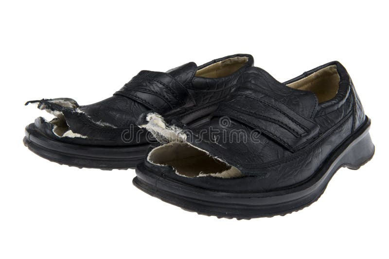 Damaged shoes close up stock image. Image of boots, torn - 17862307