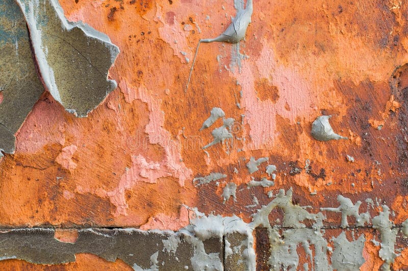 Damaged Painted Metal Texture Background Stock Photo - Image of ...