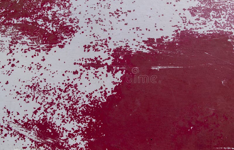 Damaged Painted White and Red Old Surface Banner Background Tex Stock ...