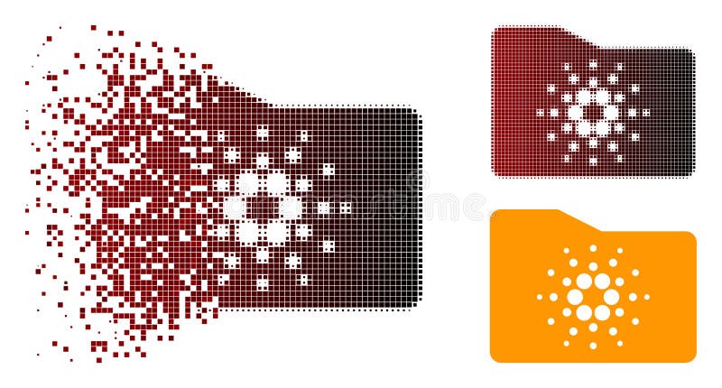 Damaged Pixel Halftone Cardano Folder Icon Editorial Stock Photo ... Damaged Pixel Halftone Cardano Folder Icon Editorial Stock Photo ...