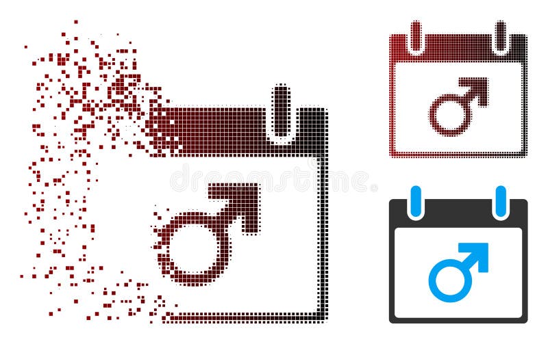 Damaged Pixel Halftone Mars Male Symbol Calendar Day Icon Stock Vector ... Damaged Pixel Halftone Mars Male Symbol Calendar Day Icon Stock Vector ...