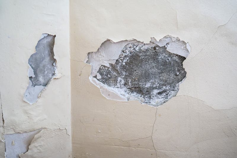 Damaged Plaster on Wall Indoors Close Up Stock Photo - Image of history ...