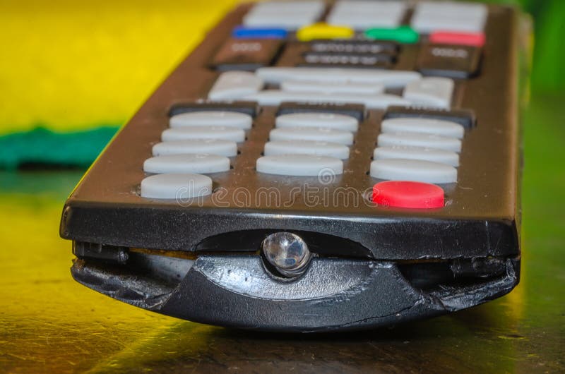 Damaged Remote Control stock photo. Image of focus, people - 132621502