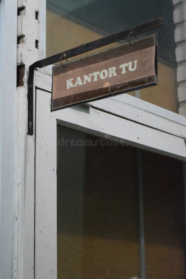 Damaged room name tag stock image. Image of handrail - 262353401