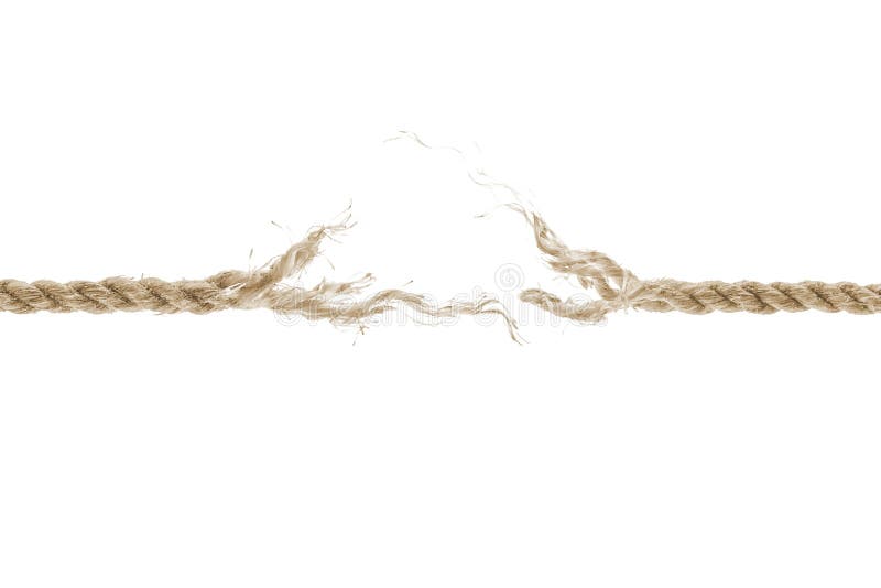 Damaged rope stock photo. Image of divorce, broken, aspirations - 122372982
