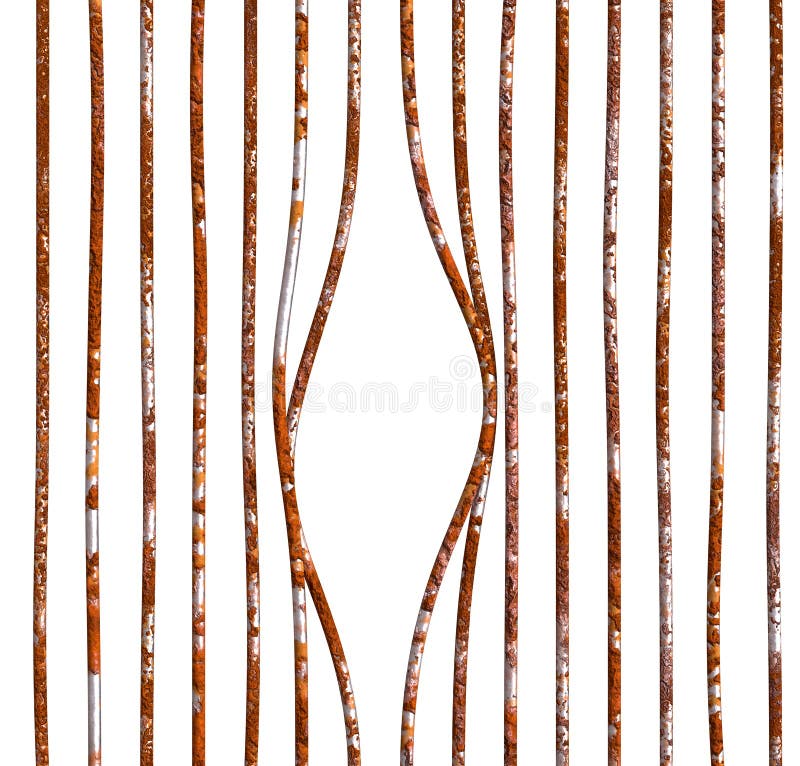 Rust prison bars stock image. Illustration of emptied - 54303359