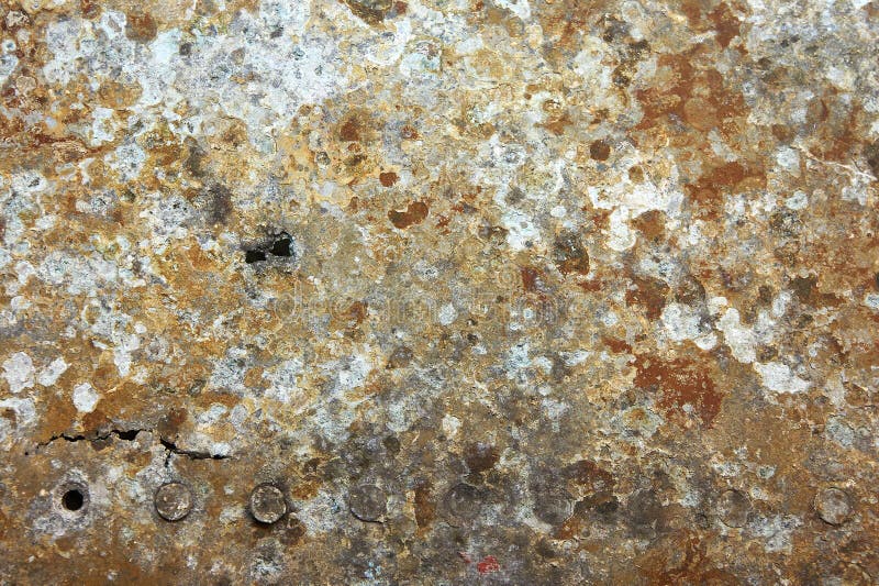 Damaged & Rusted Metal Panels Texture FromYak-9 Stock Image - Image of ...