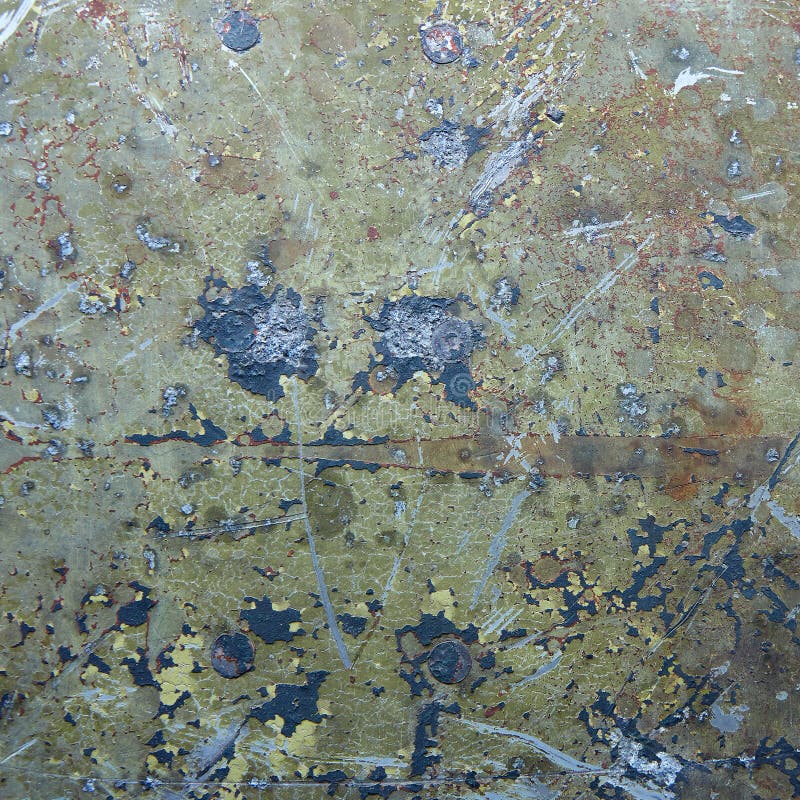 Damaged & Rusted Metal Panels Texture From Yak-9 Stock Image - Image of ...