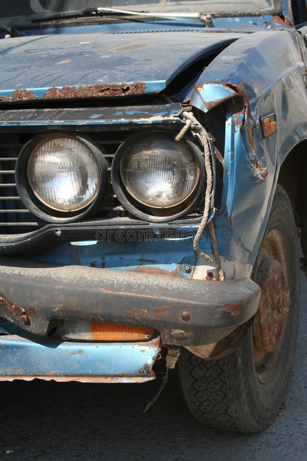 Damaged, Rusty, Delapidated. Stock Photo - Image of vehicle, fender ...