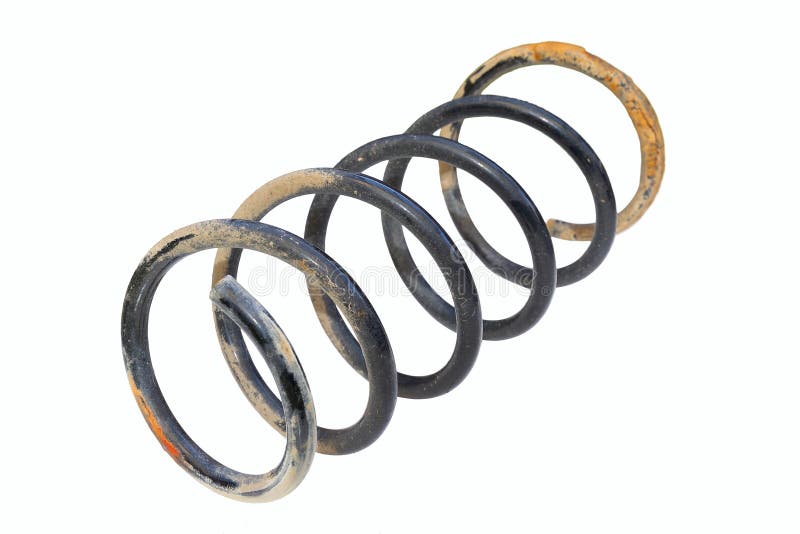Damaged Rusty Old Car Spring White Background Stock Photos - Free ...