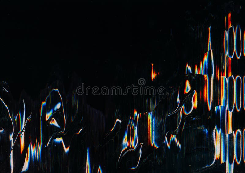 Damaged Screen Glitch Overlay Distorted Display Stock Photo - Image of ...