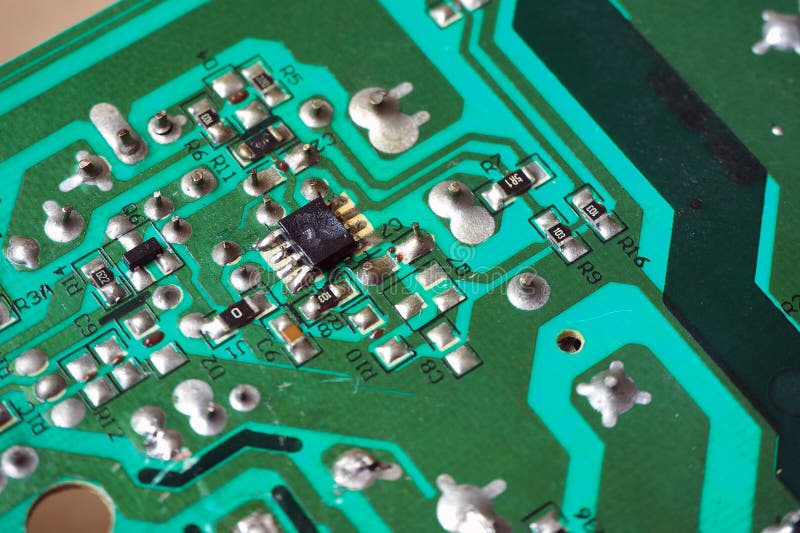 Damaged Semiconductor Component Stock Image - Image of high, equipment ...