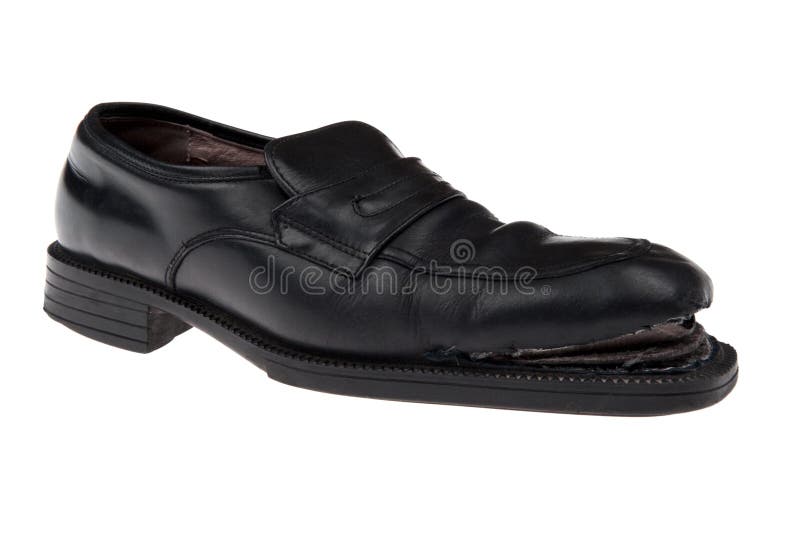 Damaged shoes close up stock image. Image of boots, torn - 17862307