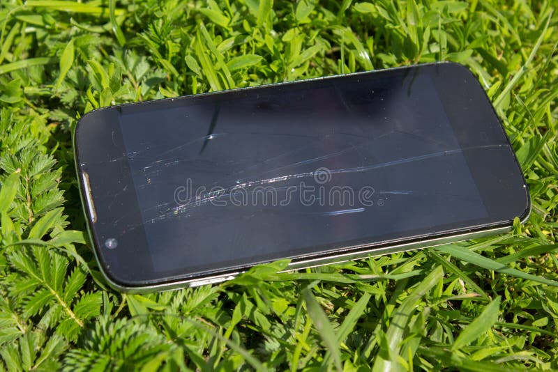 Damaged smartphone stock photo. Image of gadget, discard - 72236218