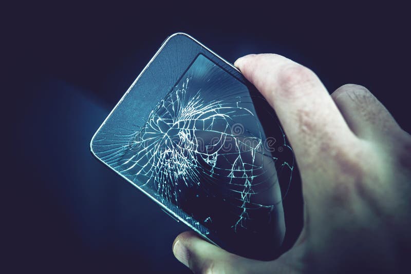 Damaged smartphone stock image. Image of computing, cell - 65699085