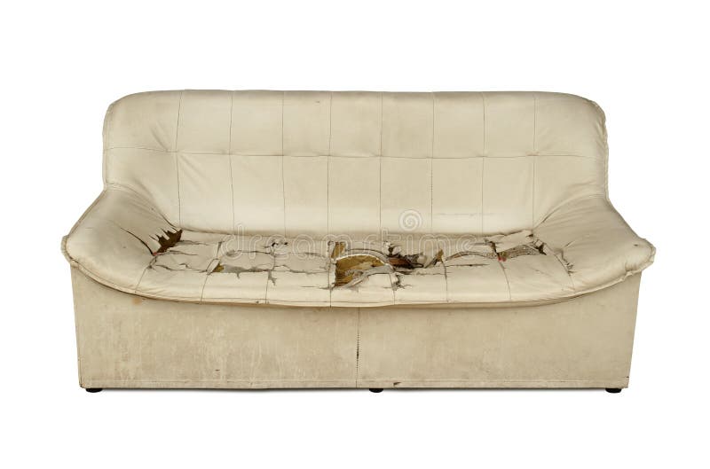 Damaged sofa stock photo. Image of plastic, brown, chaos - 17300612