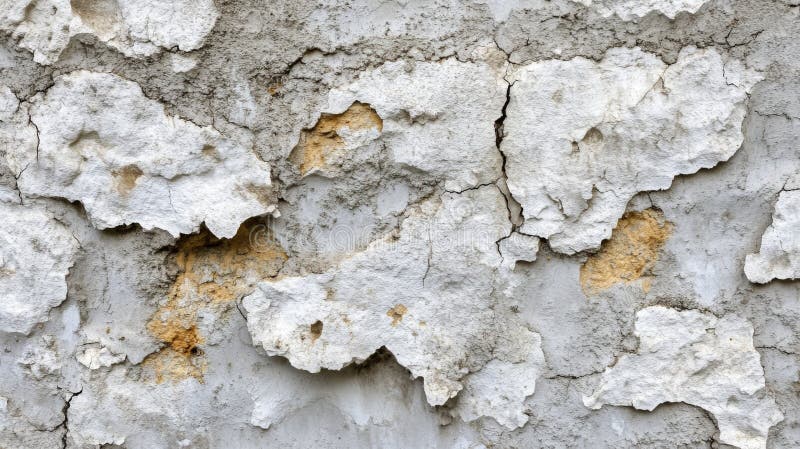 Damaged Wall Showing Extensive Cracking and Flaking Stock Illustration ...