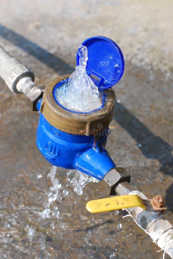 Damaged water meter stock image. Image of measure, look - 29418575
