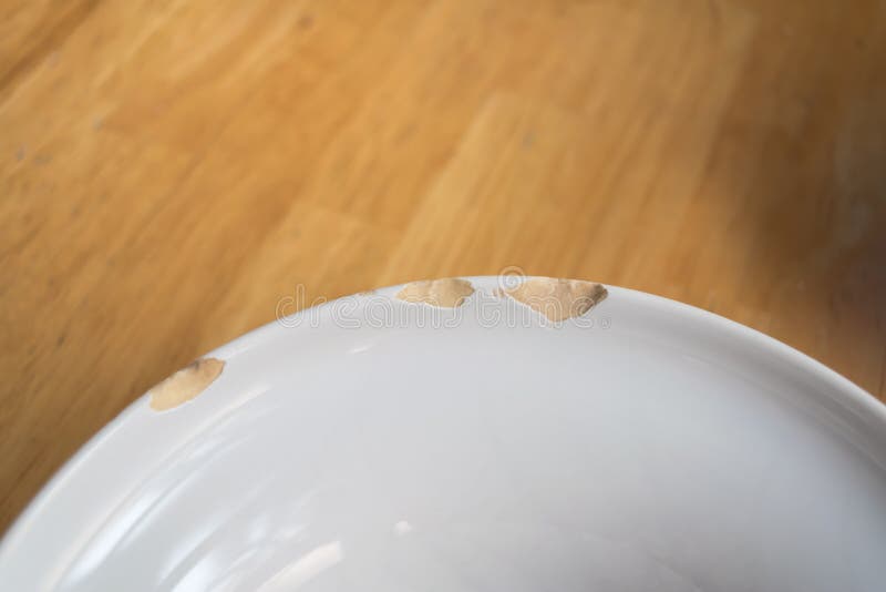 Damaged White Ceramic Plate Stock Photo - Image of copy, potteryn ...