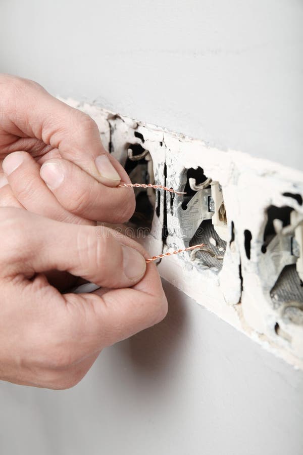 Electrical Short Circuit, Dangerous Use of Electricity. Damaged Socket ...