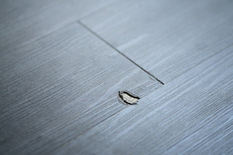 Damaged Wooden Floor. Laminate Scratch Stock Image - Image of design ...