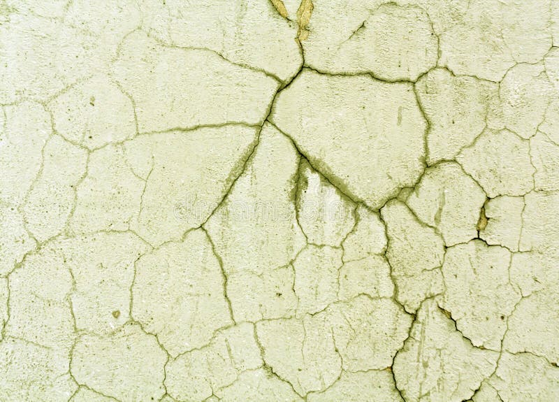 Damaged Yellow Color Old Wall Surface. Stock Photo - Image of retro ...