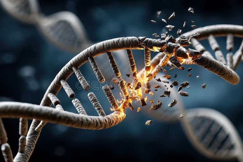 Damaging Effects of Alcohol and Smoking on Dna Molecule Depicted in ...