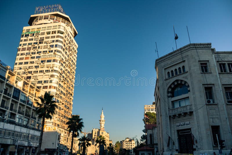 Damascus Tower in Damascus Syrian Arab Republic Editorial Photography ...