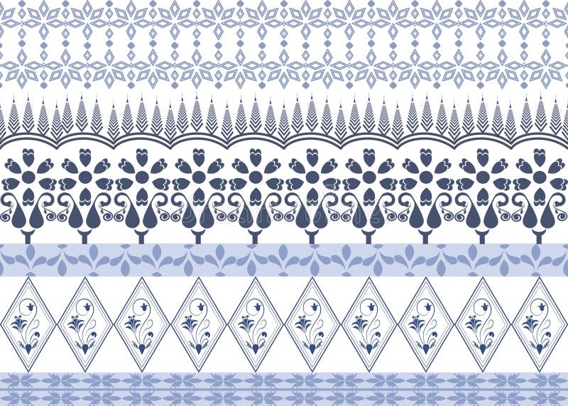 Damask Blue Background Exquisite Decorative Pattern Pattern Stock Vector - Illustration of ...