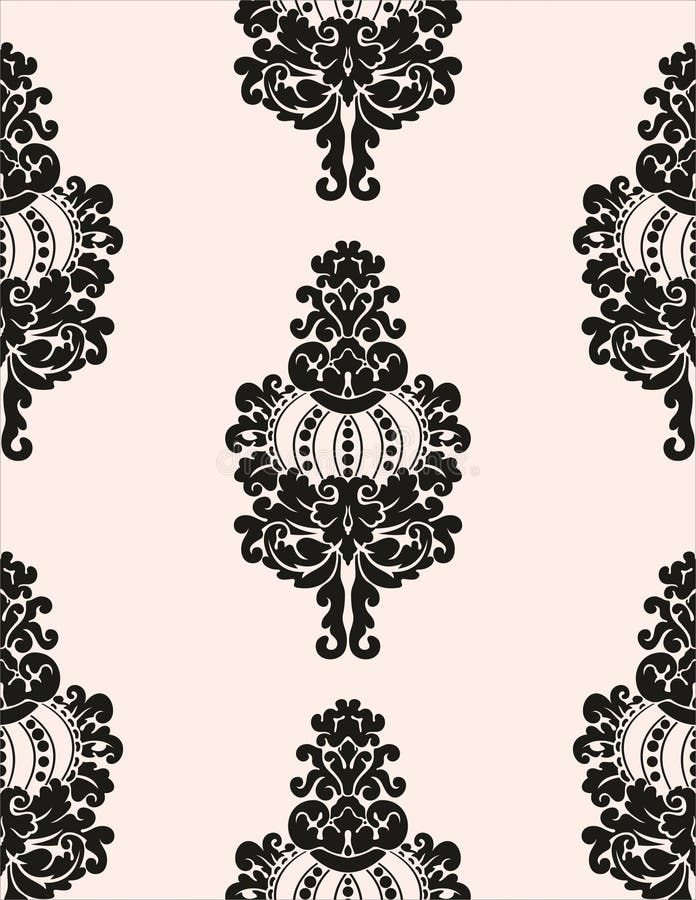 Damask Design Vector CDR stock vector. Illustration of brown - 273855768