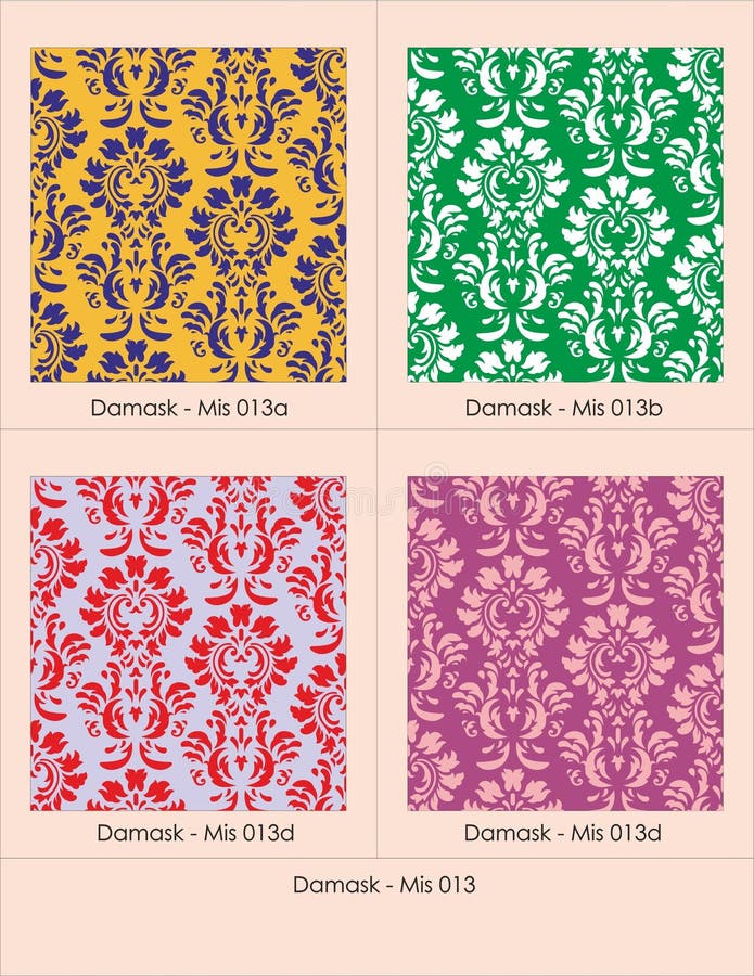 Damask Design Vector CDR stock vector. Illustration of iron - 273854573