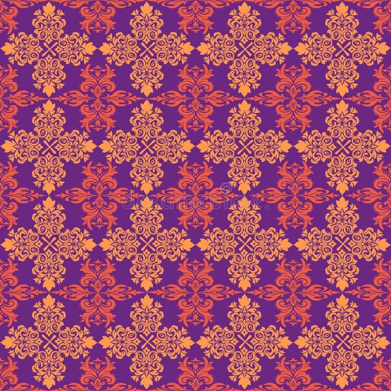 Damask Flower Seamless stock illustration. Illustration of origins ...