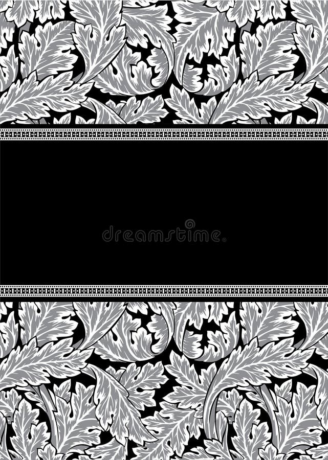 Damask frame stock vector. Illustration of beautiful - 19312557