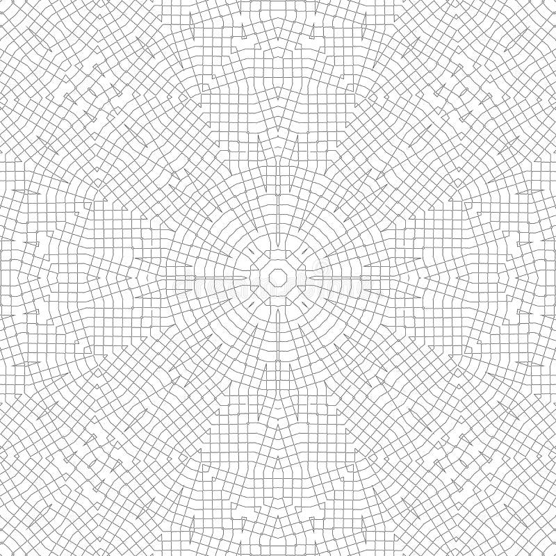 Damask Geometric Luxury Thin Line Black and White Simple Outline Lace ...