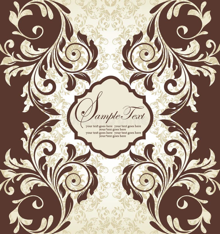 Charming Decorative Invitation Card Stock Illustrations – 14,228 ...