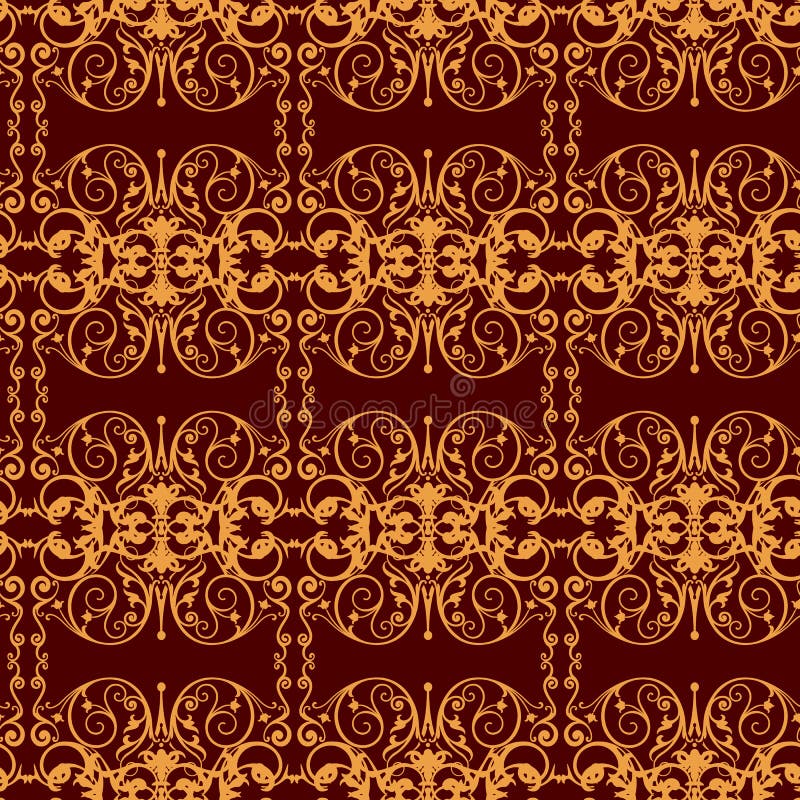 Damask pattern stock illustration. Illustration of retro - 28340047