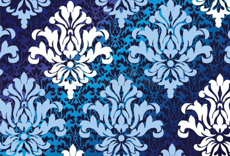 Damask pattern stock illustration. Illustration of medieval - 64029847