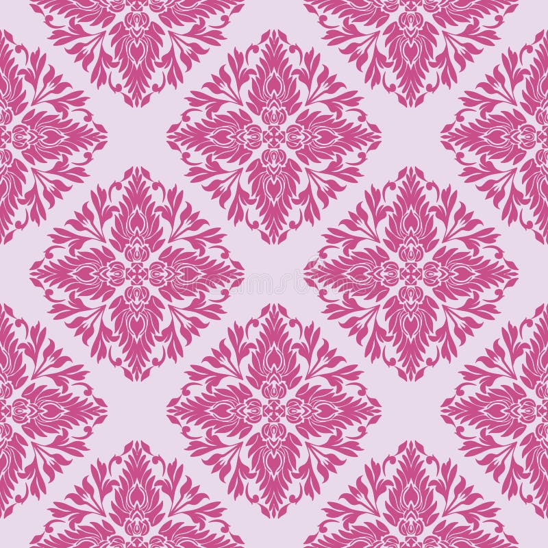 Damask Pattern Vector Ornate, Floral Designs Blend with for Creating ...