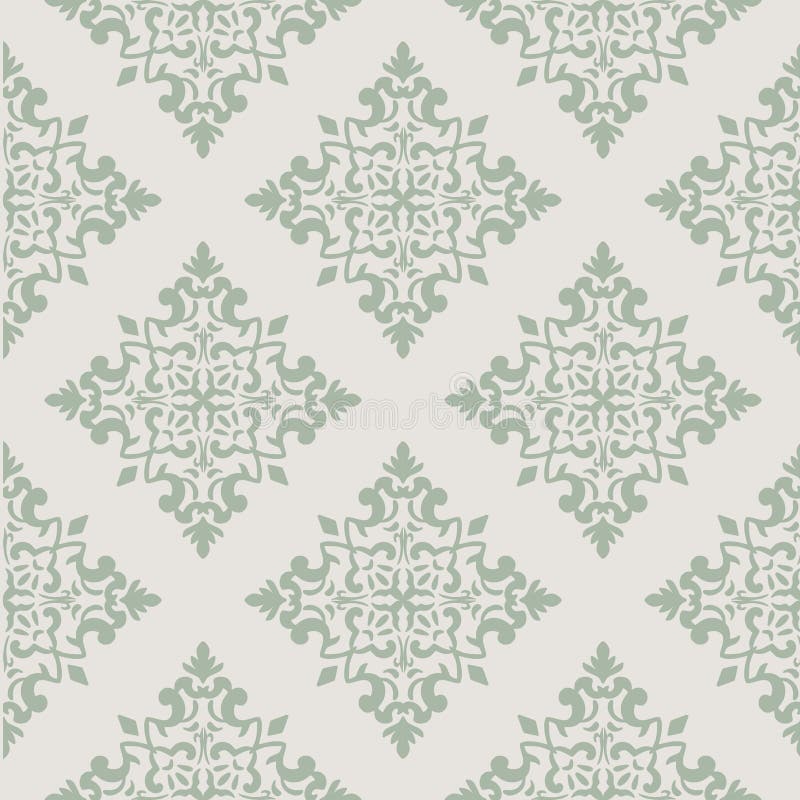 Damask Pattern Vector Ornate, Floral Designs Blend with for Creating ...