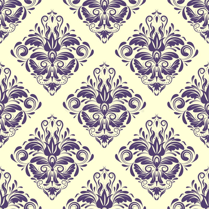 Damask pattern stock vector. Illustration of element - 36955114